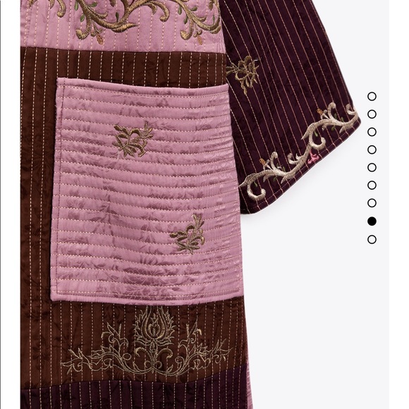 Zara | Jackets & Coats | Zara Embroidered Patchwork Kimono Limited ...
